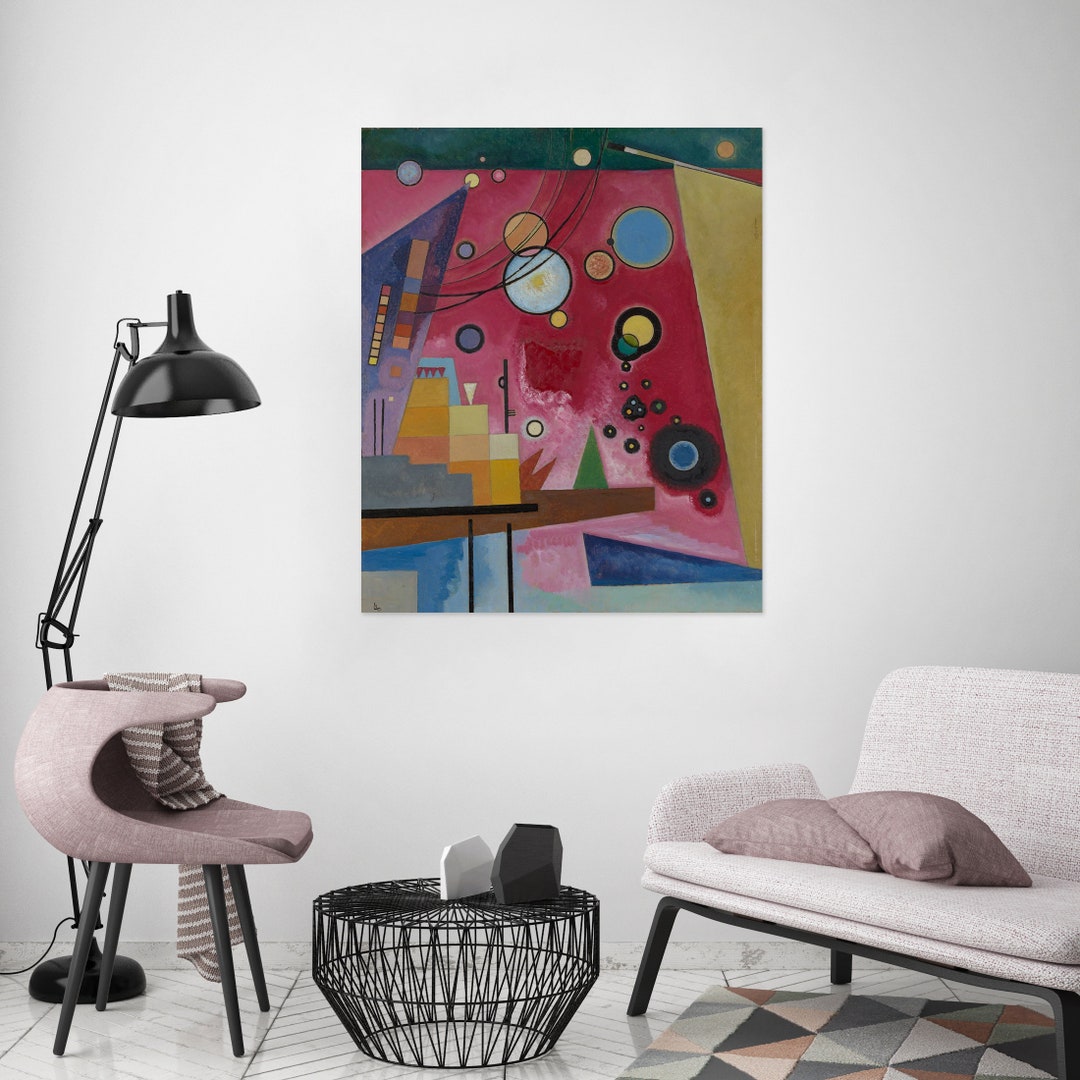 Heavy Red Abstract Painting Wassily Kandinsky 1924 Heavy Red - Etsy