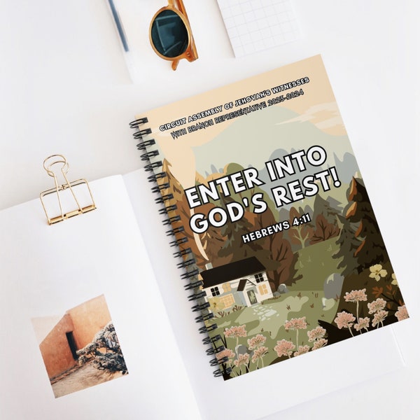 Enter Into Gods Rest Jw Assembly Notebook - Etsy