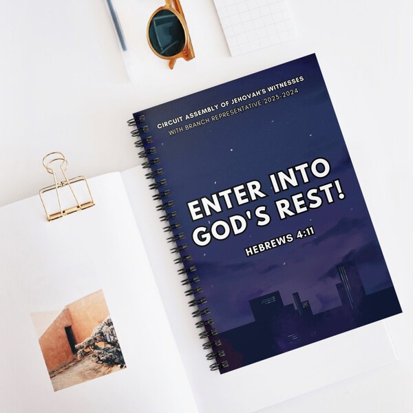 Enter Into Gods Rest Jw Assembly Notebook - Etsy