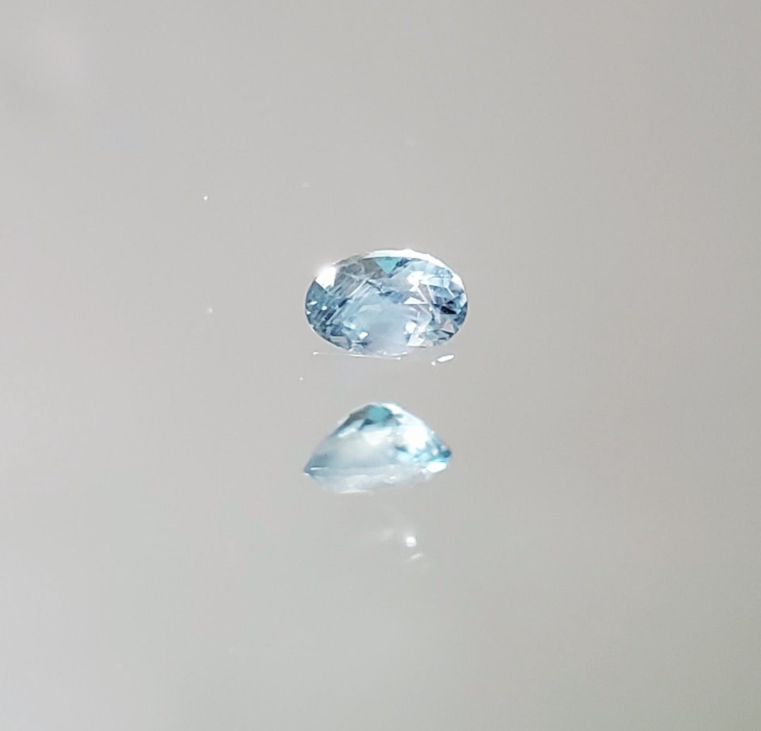 Montana Sapphire Light Blue .33ct Oval Shape Faceted Untreated - Etsy