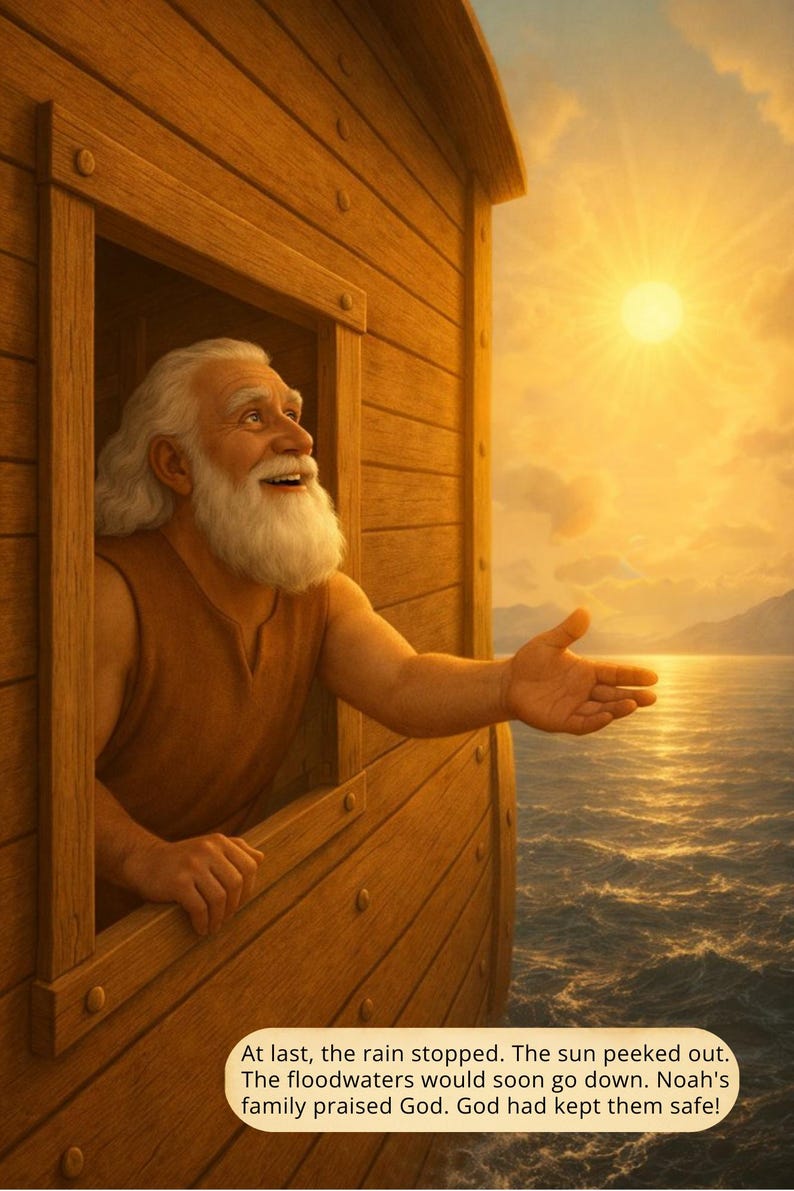 Noah and the Ark: A Story of Faith and Obedience - Etsy