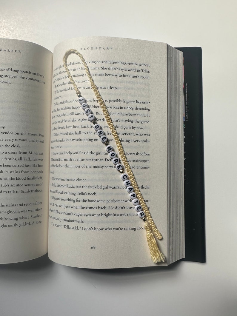 Just One More Chapter Bookmark, Macrame Book Mark, Custom Handmade ...