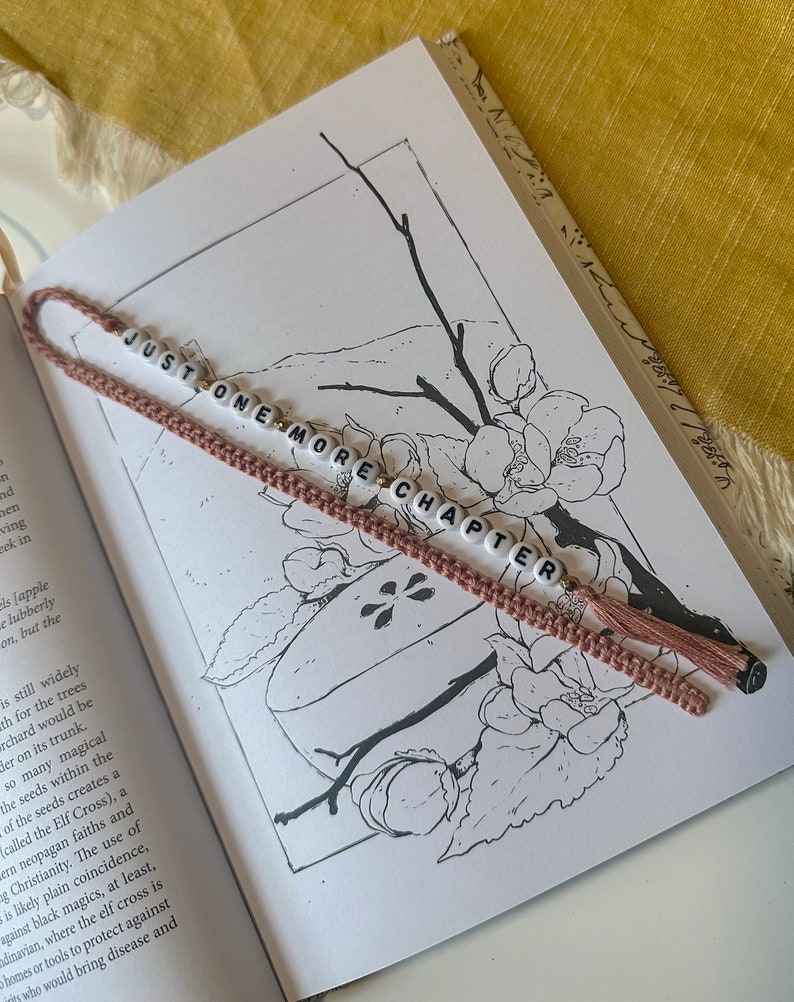 Just One More Chapter Bookmark, Macrame Book Mark, Custom Handmade ...