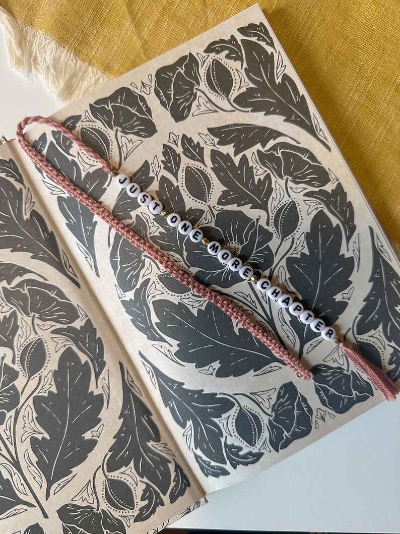 Just One More Chapter Bookmark, Macrame Book Mark, Custom Handmade ...