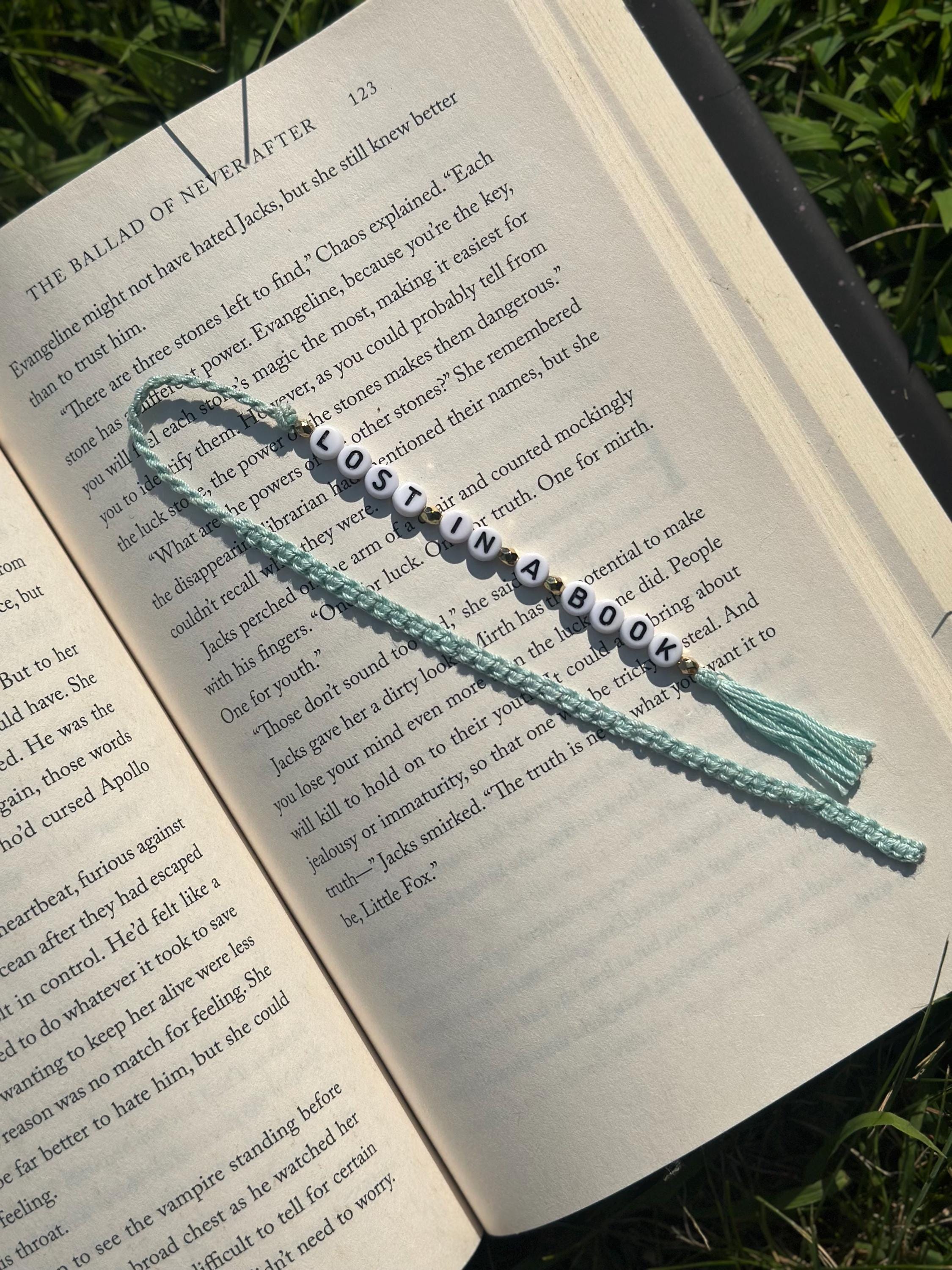Beaded Macrame Bookmark – “lost in a Book” Gift for Readers – 19 Colors ...