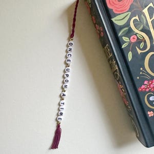 Once Upon A Time Bookmark, Macrame Book Mark, Custom Handmade Bookmarks ...