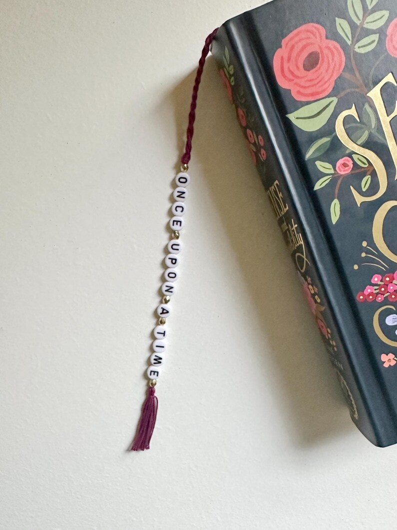 Once Upon A Time Bookmark, Macrame Book Mark, Custom Handmade Bookmarks ...