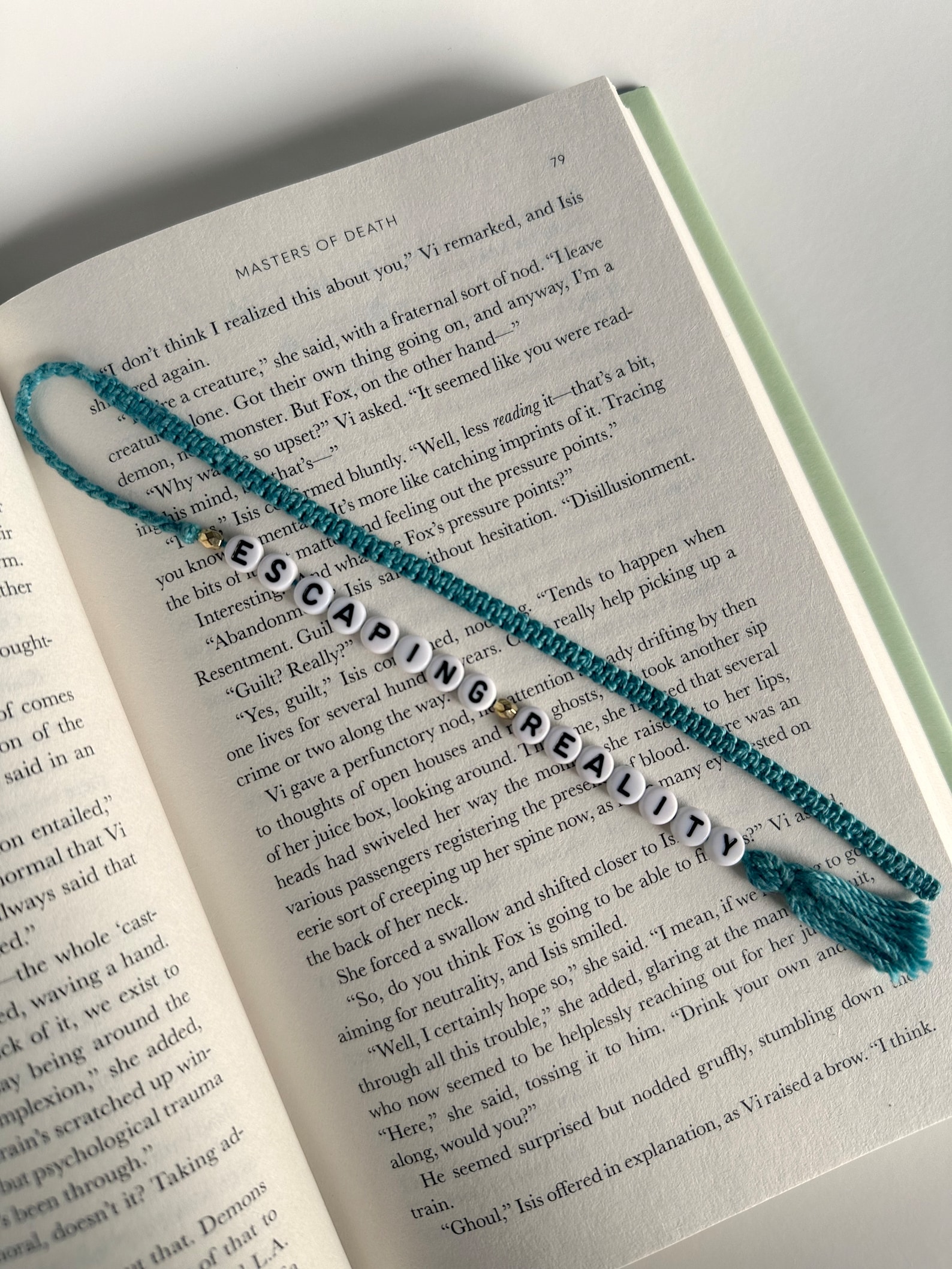 Escaping Reality Bookmark, Macrame Book Mark, Custom Handmade Bookmarks ...