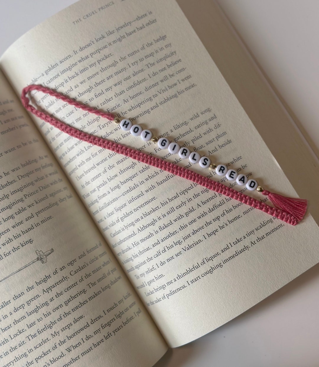 Hot Girls Read Bookmark, Macrame Book Mark, Custom Handmade Bookmarks ...