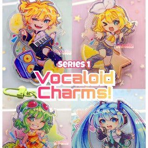 VOCALOID Charms || Miku, Rin, Len, Gumi Keychains - Etsy