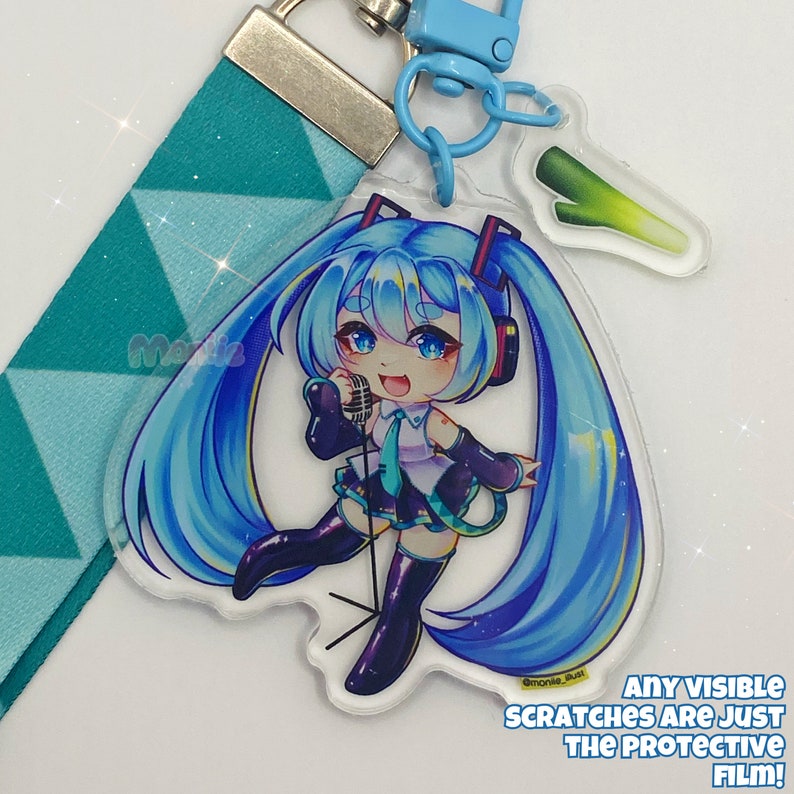 Mini VOCALOID Lanyard Keychains Miku, Rin, Len - Etsy