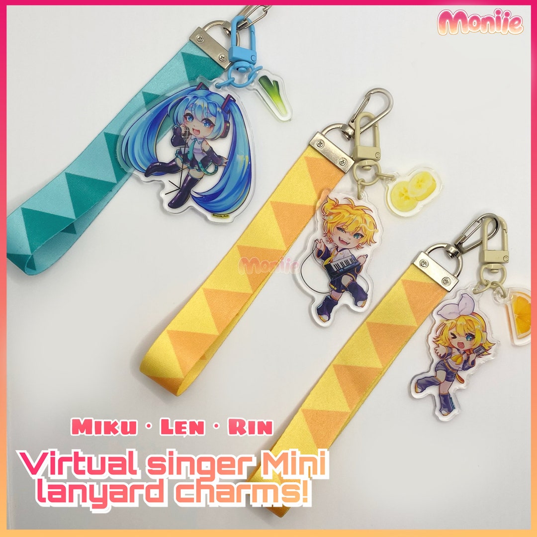 Mini VOCALOID Lanyard Keychains || Miku, Rin, Len - Etsy