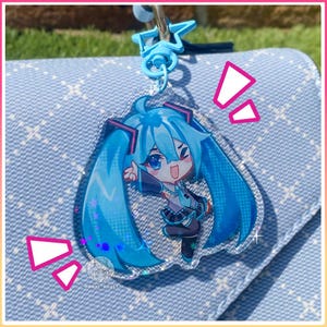 Hatsune Miku Holographic Acrylic Charm || 2 Types! - Etsy