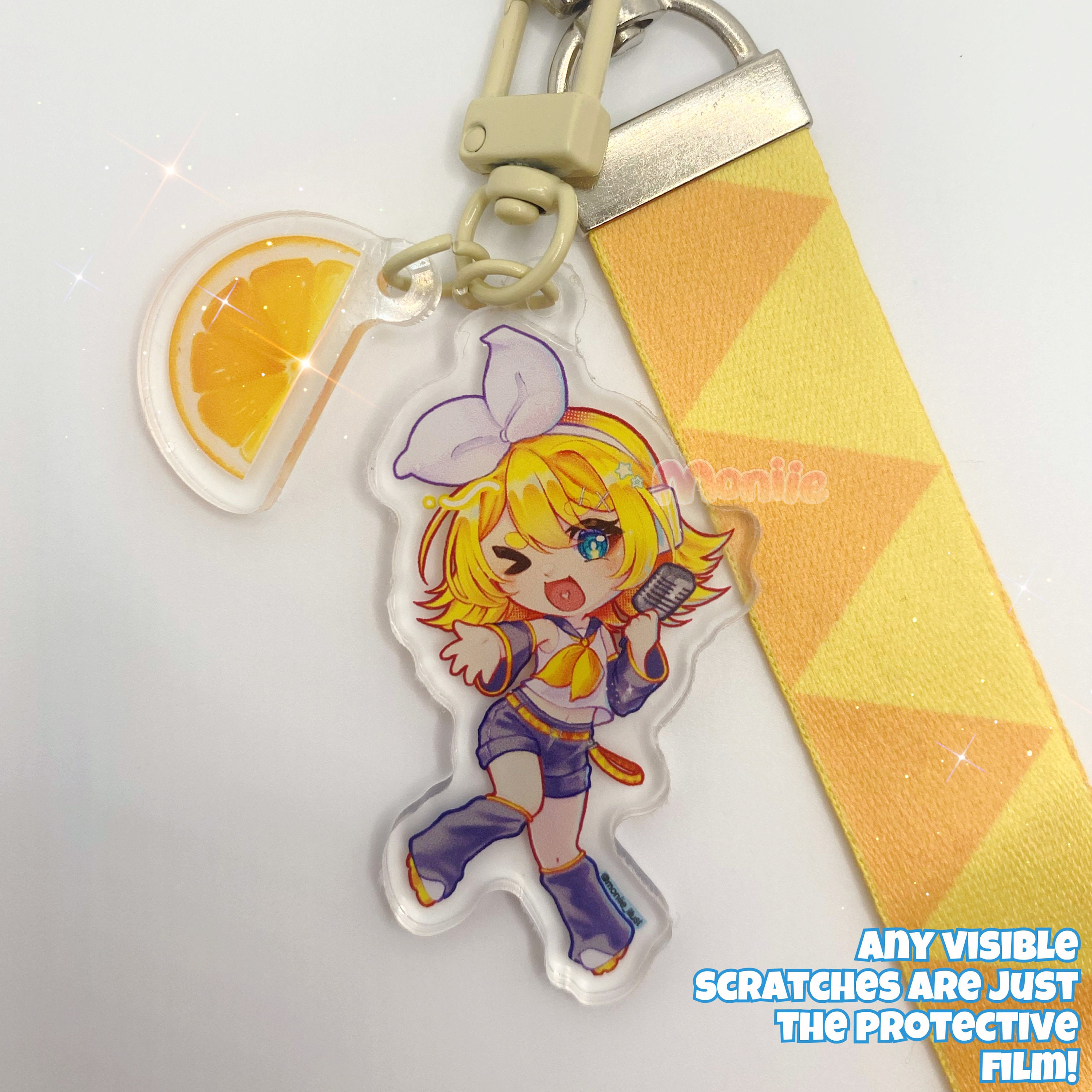 Mini VOCALOID Lanyard Keychains Miku, Rin, Len - Etsy