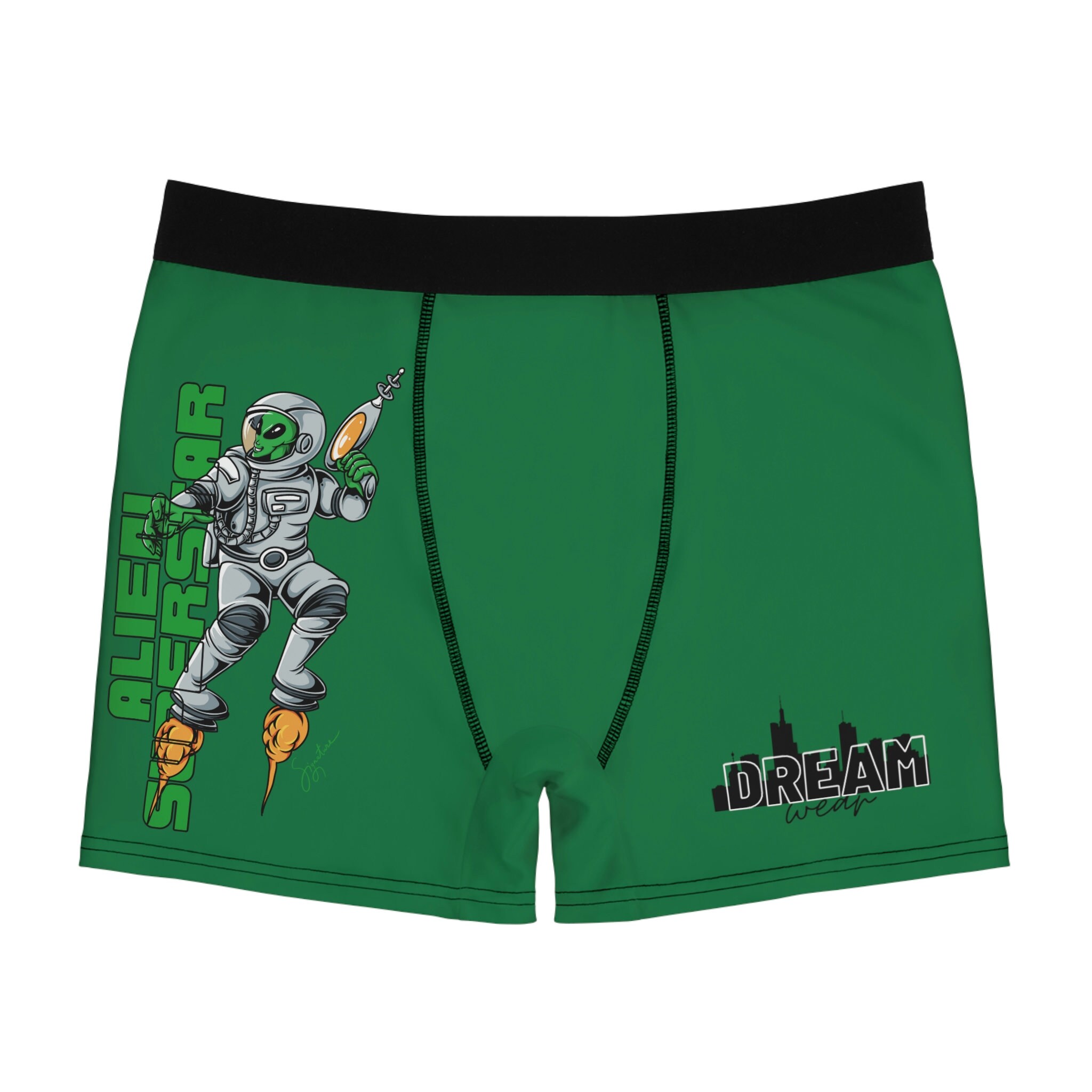 Men's Alien Superstar Boxer Briefs - Green - Etsy
