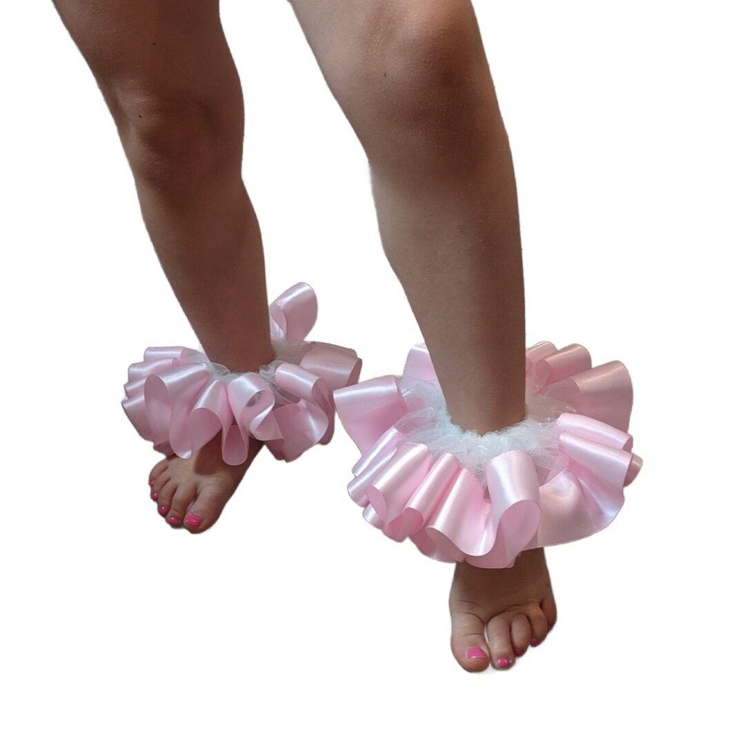 Ruffle Ribbon Tutu Anklets Match My Tutu Set Ribbon Ruffle Anklets - Etsy