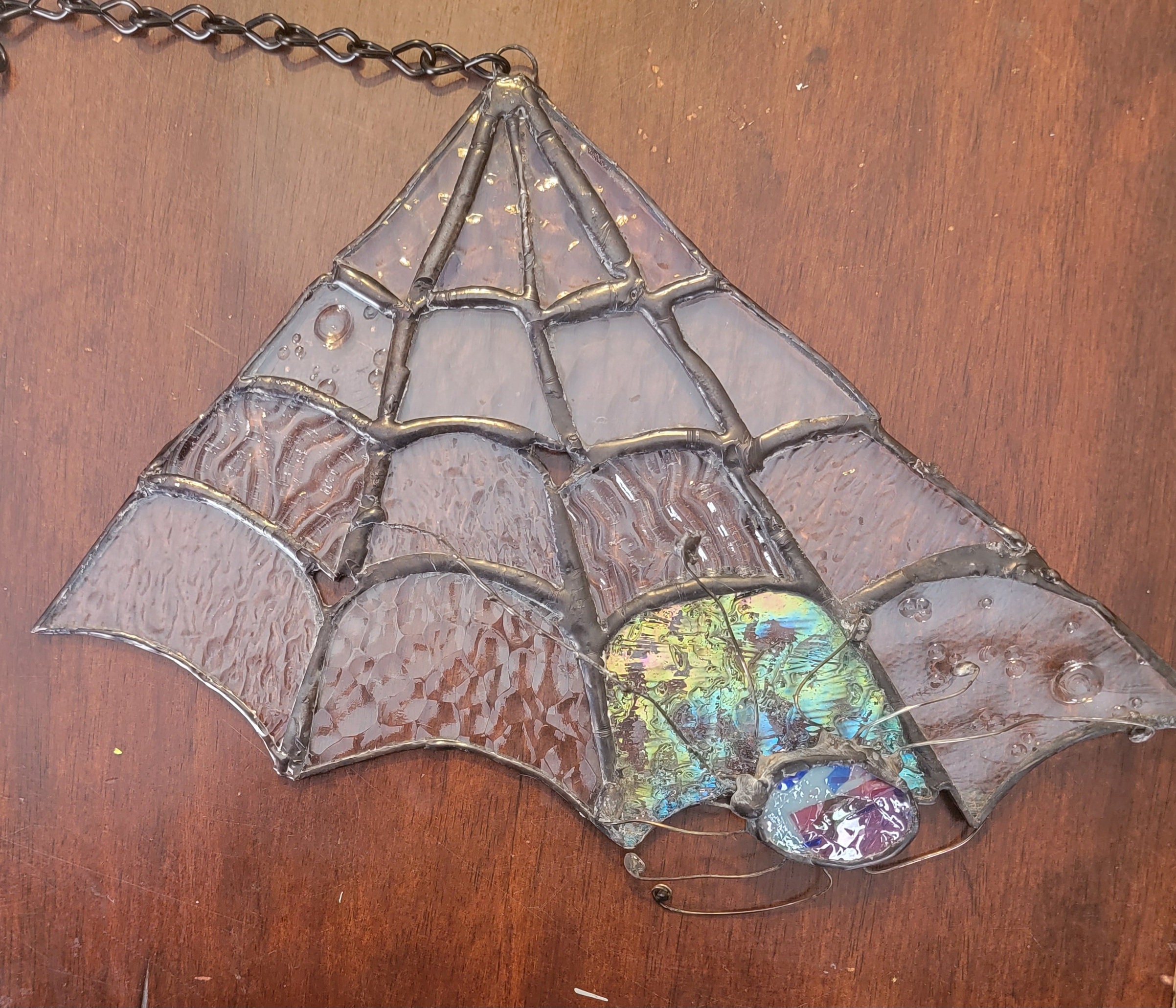 Stained Glass Spider Web - Etsy