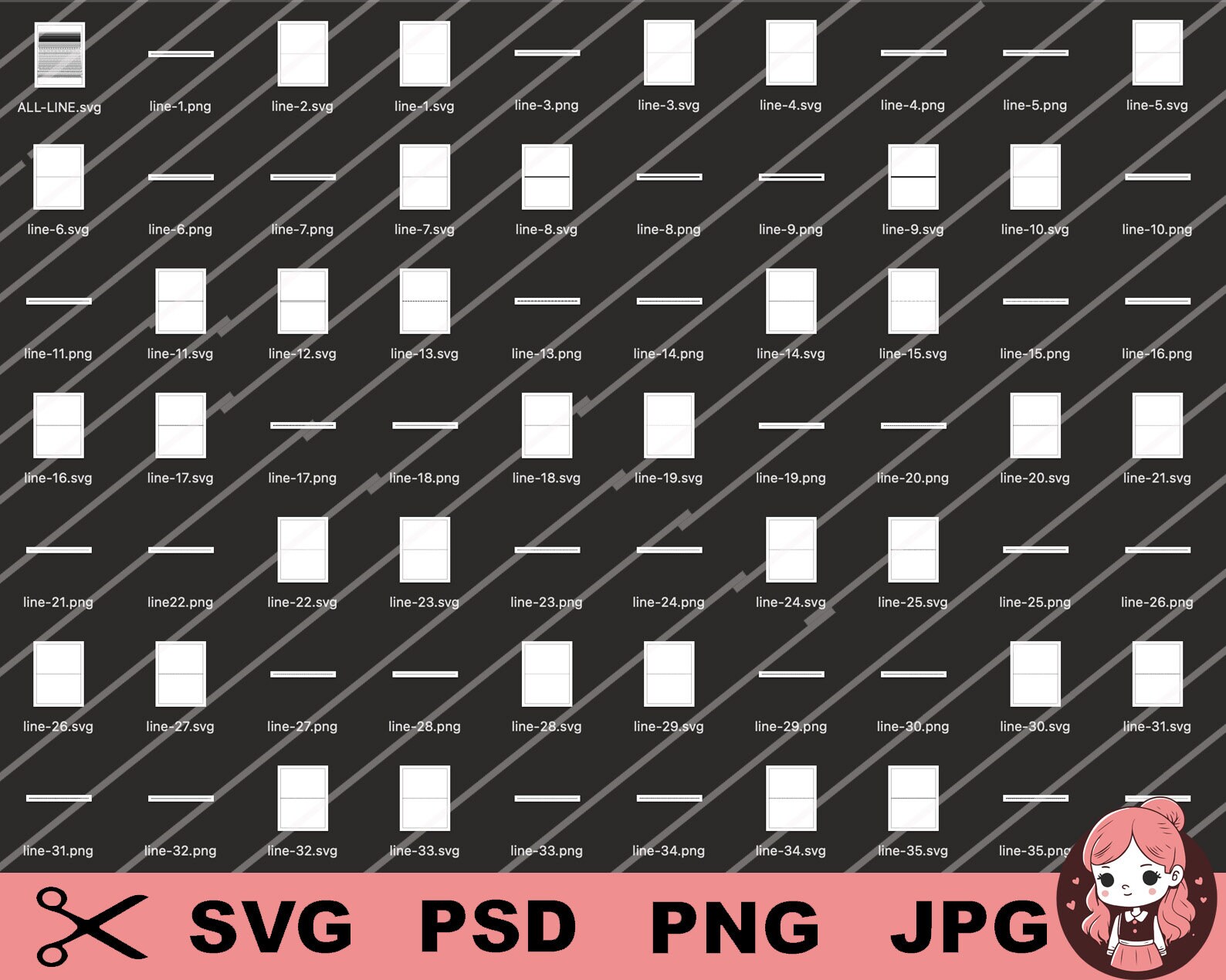 Basic Line SVG Dotted Line Svg Basic Straight Lines Svg - Etsy Australia