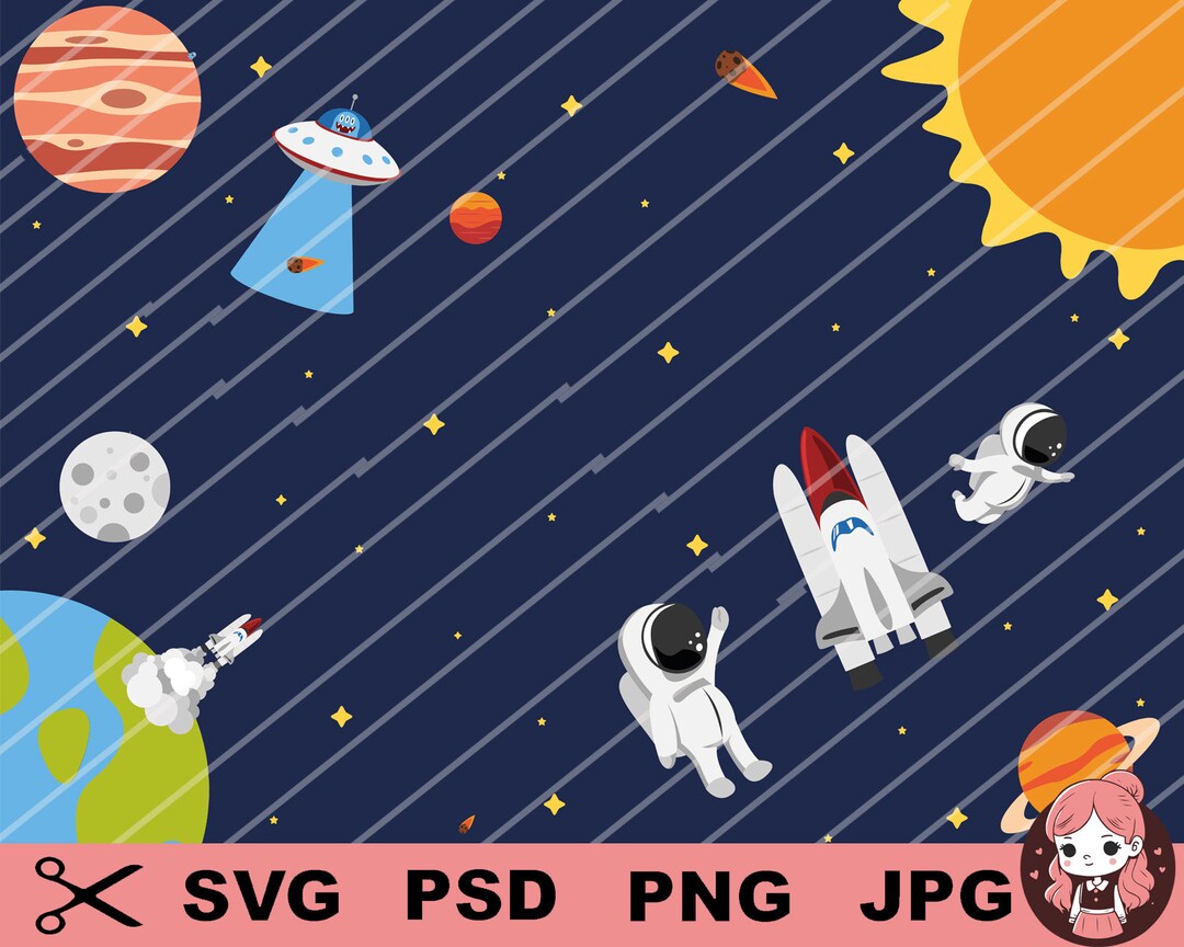 Buy Outer Space Clipart Set Planets Clipart Set Planets PNG Online in ...