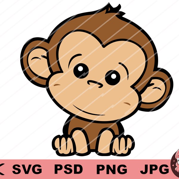 Monkey Cute - Etsy