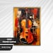 Abstract Violin Symphony - Modern Expressionist Violin Canvas Art ...