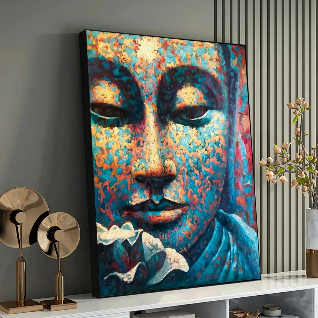 Buddha Print Wall Art, Asian Wall Art, Buddha Wall Art, Buddha Canvas ...