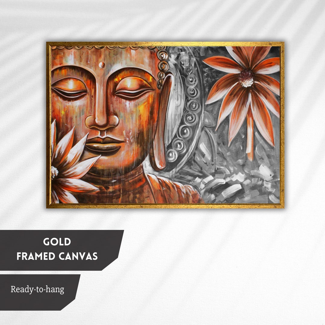 Buddha Print Wall Art, Asian Wall Art, Buddha Wall Art, Buddha Canvas ...