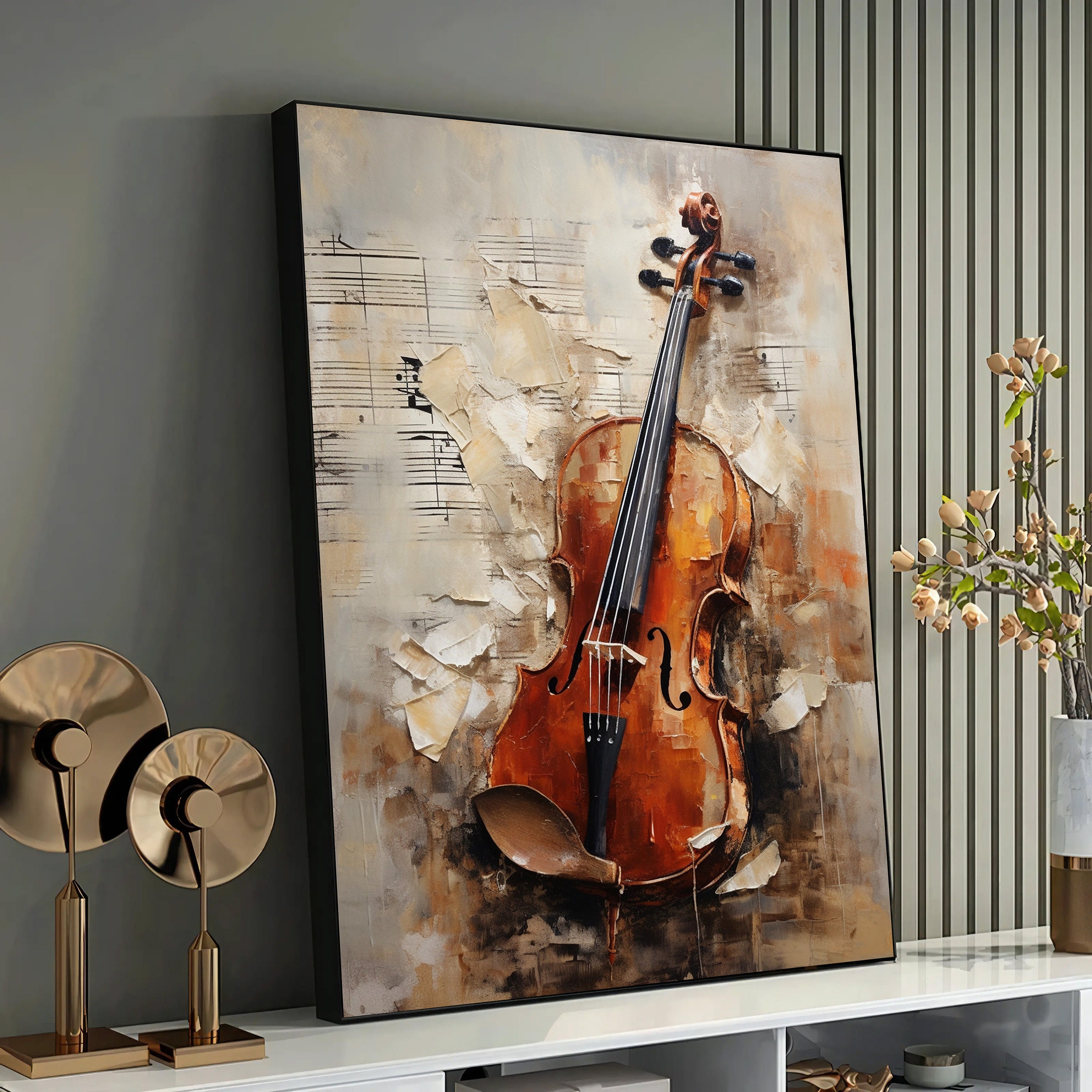 Abstrakte Violine Kunst Abstract Violin Symphony Art Abstrakte Violine Kunst Abstract Violin Symphony Art