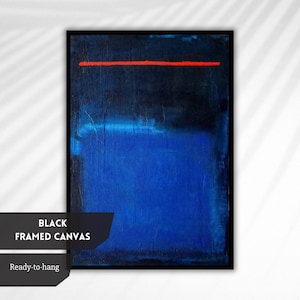 Mark Rothko Blau gerahmte Leinwand Gemälde, abstrakte Leinwand ...