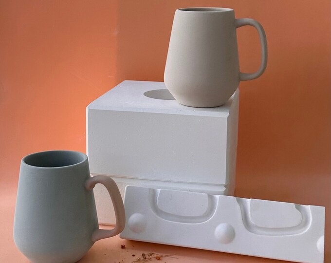 Mug Mold, Slip Casting Mold Ceramics and Porcelain, Craft Kit,plaster ...