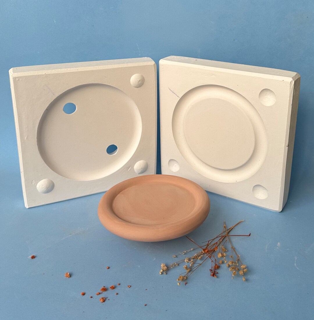 Plate Mold, Slip Casting Mold Ceramics and Porcelain, Craft Kit,plaster ...