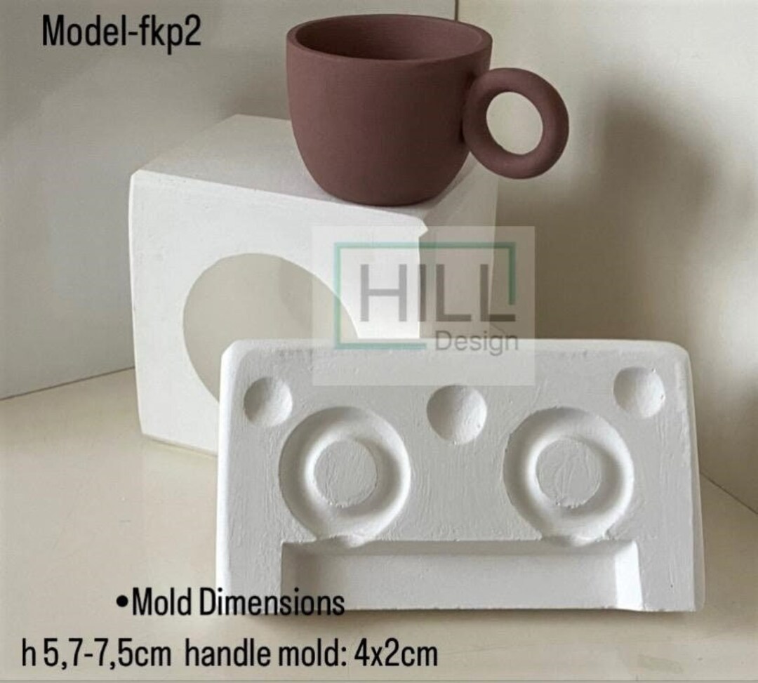 Mug Mold, Slip Casting Mold Ceramics and Porcelain, Craft Kit,plaster ...