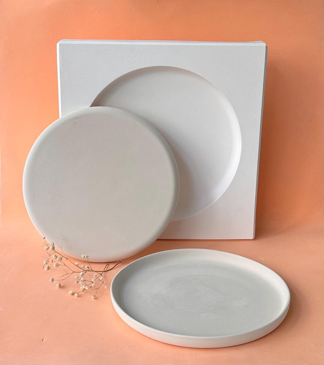 Plate Mold, Slip Casting Mold Ceramics and Porcelain, Craft Kit,plaster ...