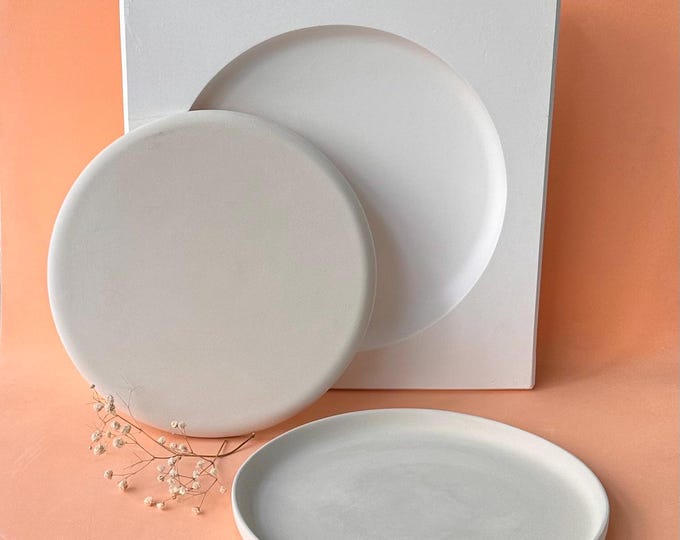 Plate Mold, Slip Casting Mold Ceramics and Porcelain, Craft Kit,plaster ...