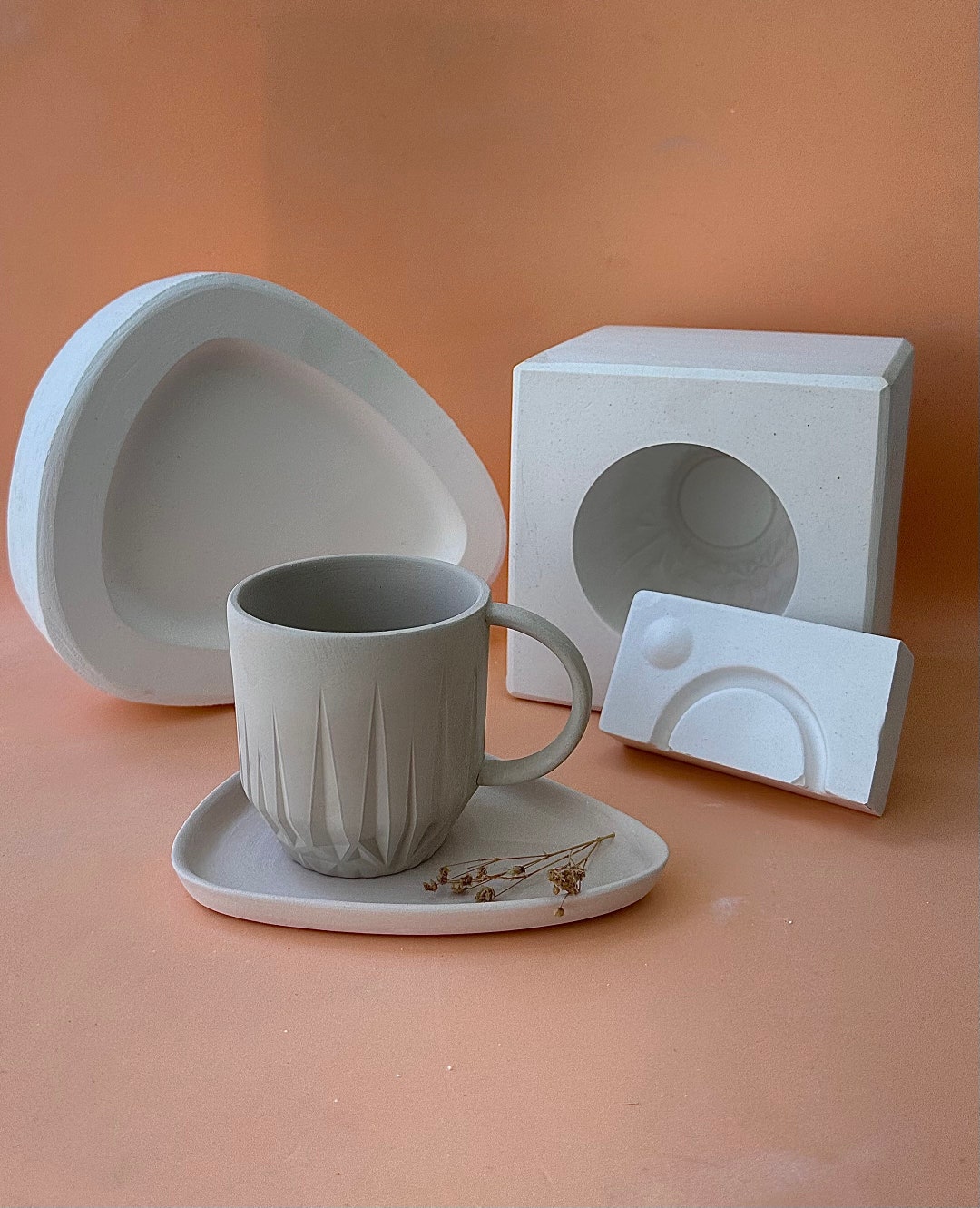Mug Mold, Slip Casting Mold Ceramics and Porcelain, Craft Kit,plaster ...