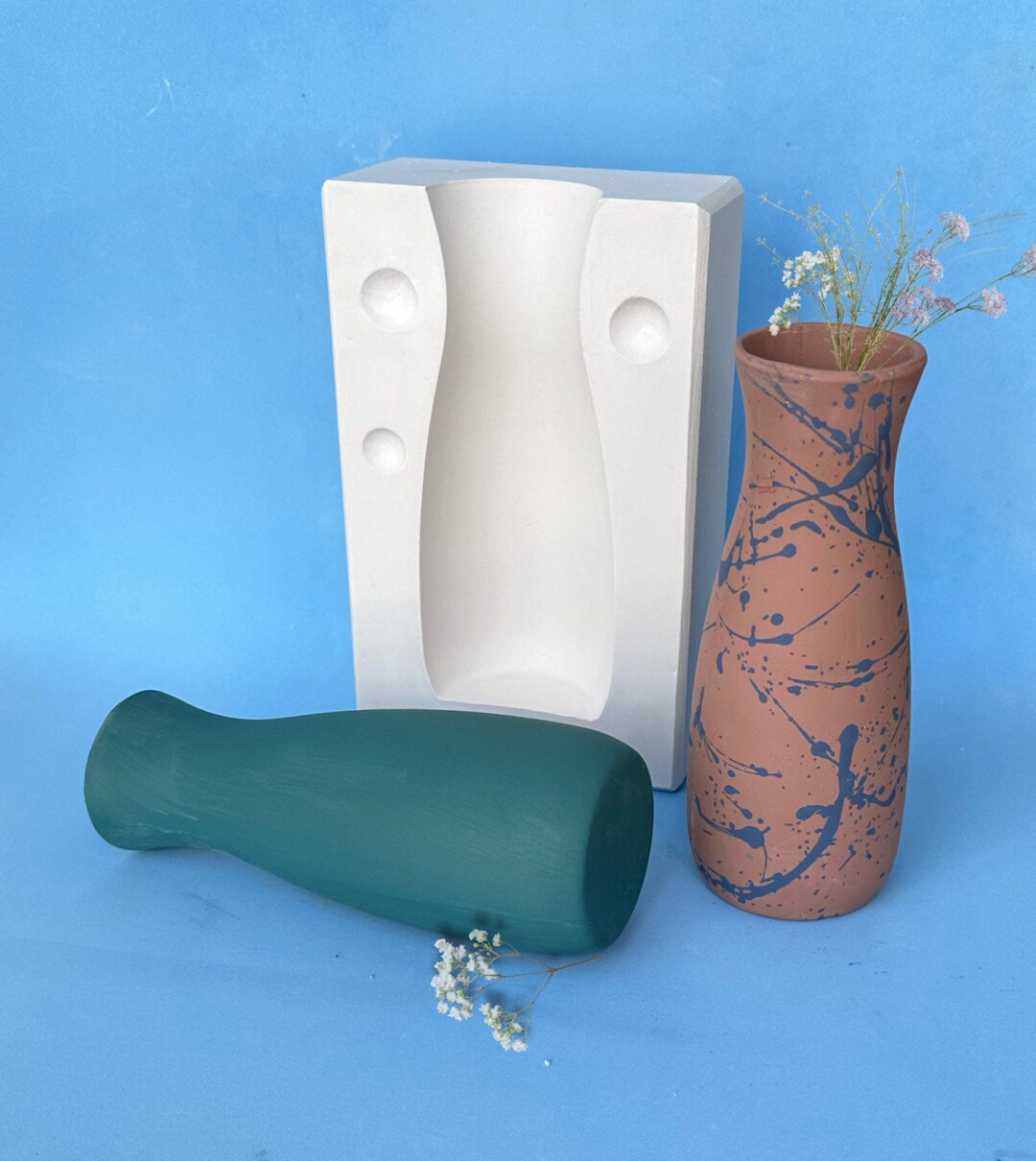 Vase Mold, Slip Casting Mold Ceramics and Porcelain, Decor Vase Mold ...