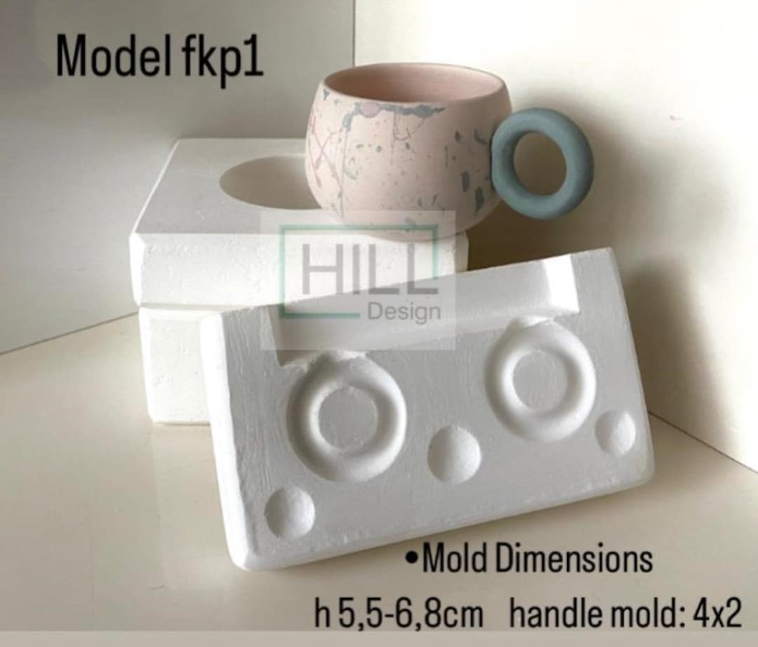 Mug Mold, Slip Casting Mold Ceramics and Porcelain, Craft Kit,plaster ...