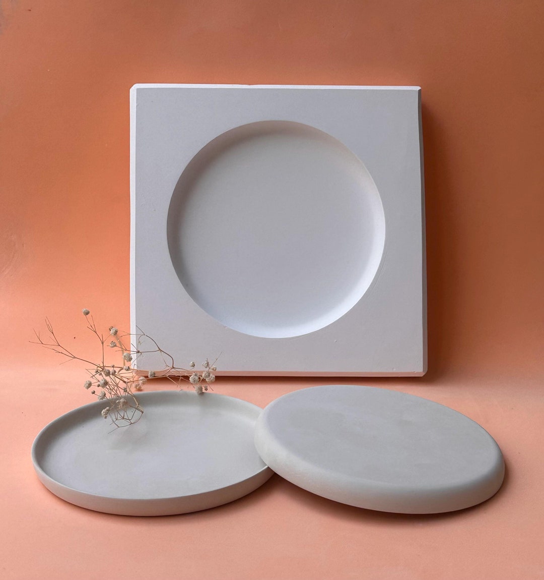 Plate Mold, Slip Casting Mold Ceramics and Porcelain, Craft Kit,plaster ...