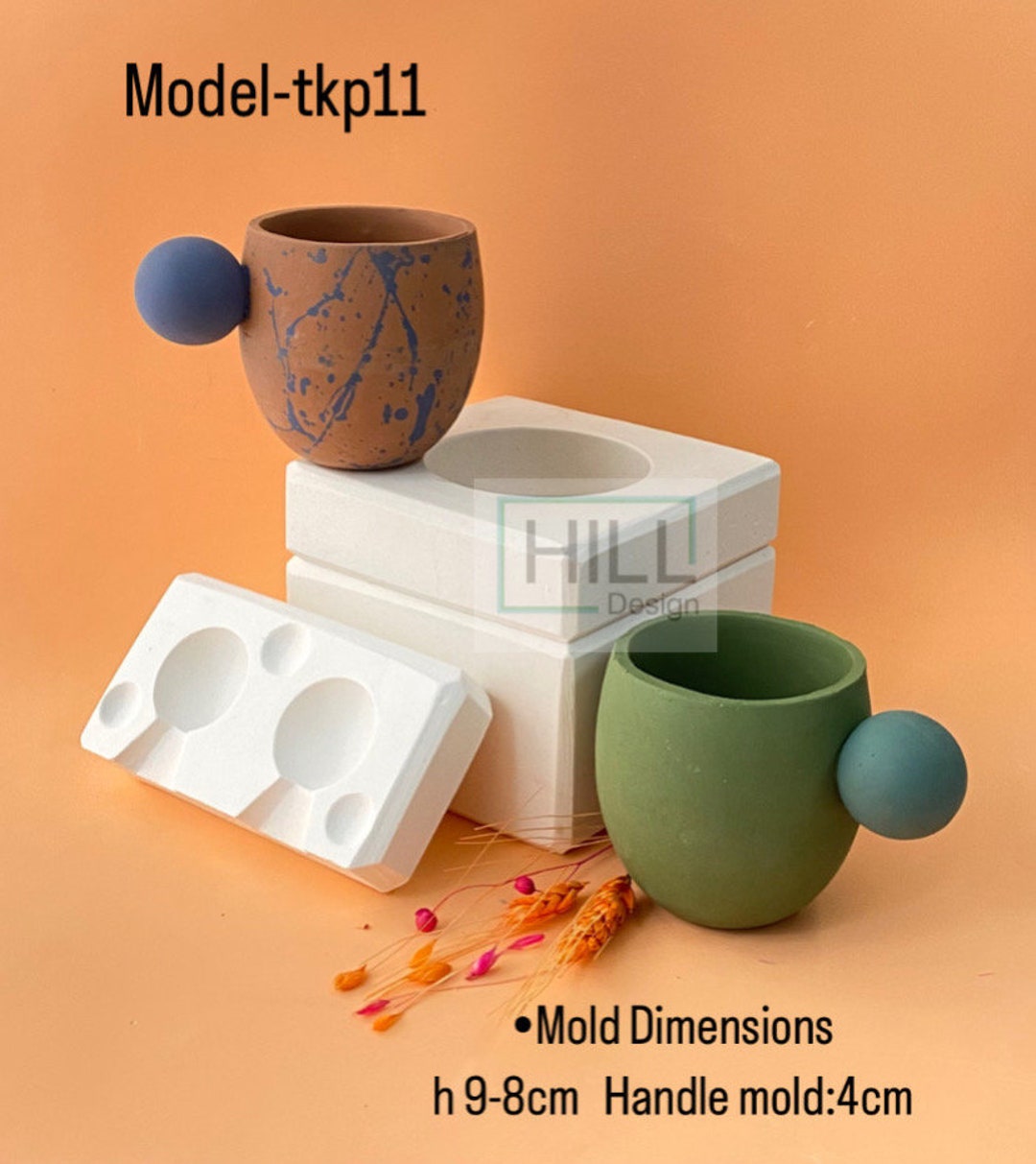 Plaster Handle Set, Mug Handle Mold, Mold for Handle, Concrete Mold ...