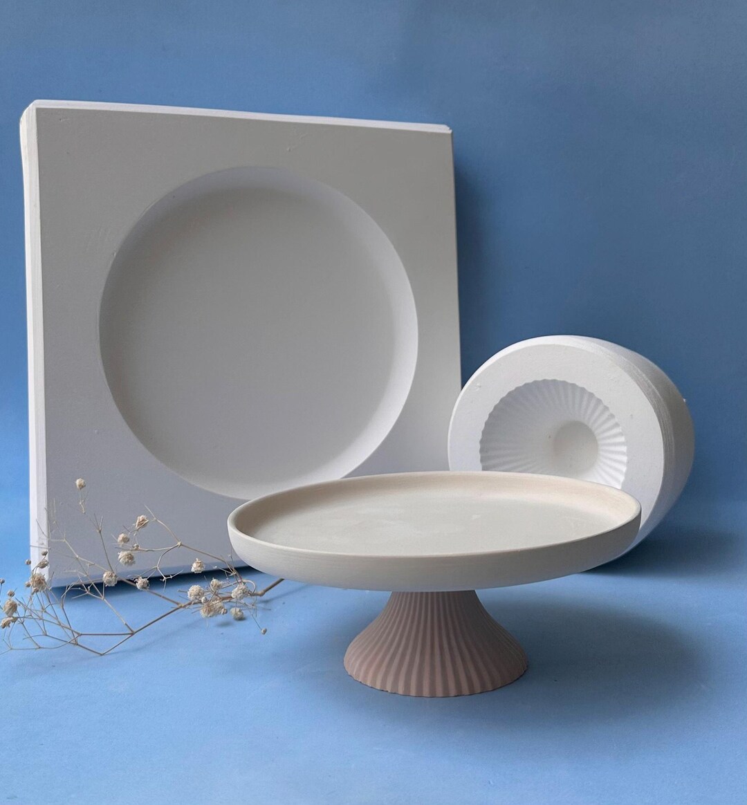 Plate Mold, Slip Casting Mold Ceramics and Porcelain, Craft Kit,plaster ...