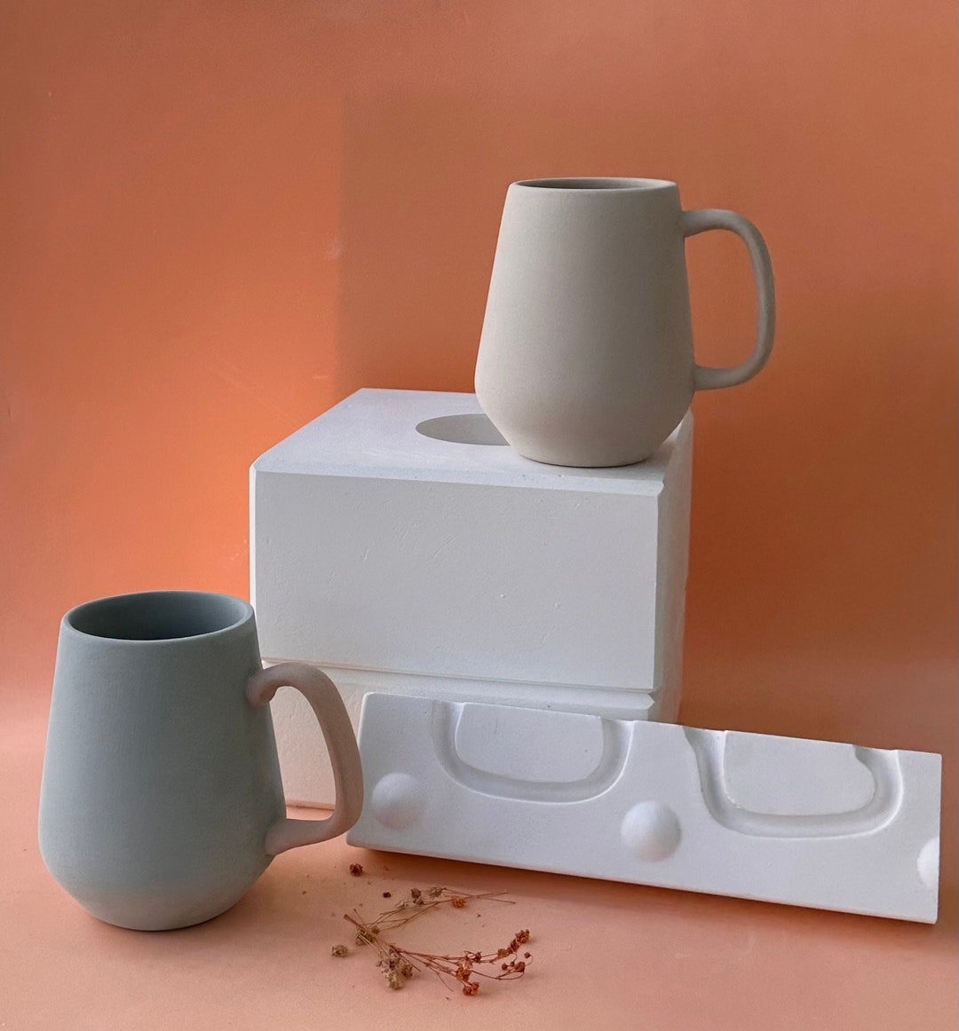 Mug Mold, Slip Casting Mold Ceramics and Porcelain, Craft Kit,plaster ...