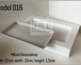 Plate Mold, Slip Casting Mold Ceramics and Porcelain, Craft Kit,plaster ...