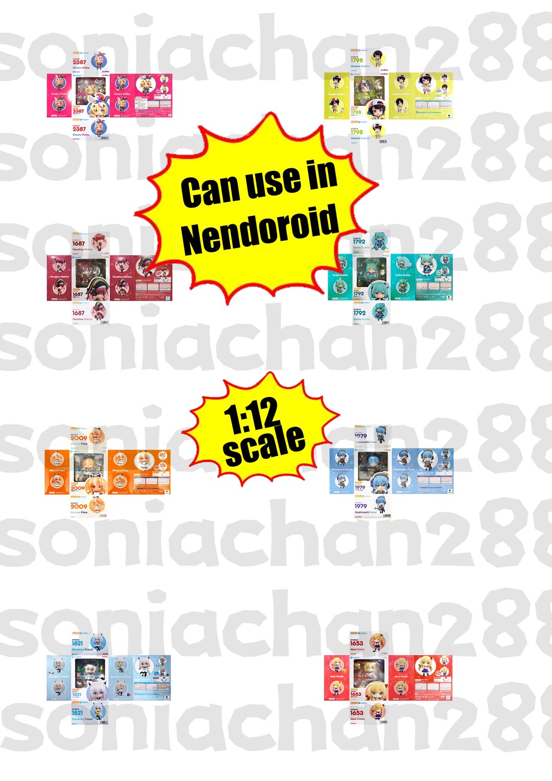 Nendoroid Boxes Hololive Set 1 - Etsy
