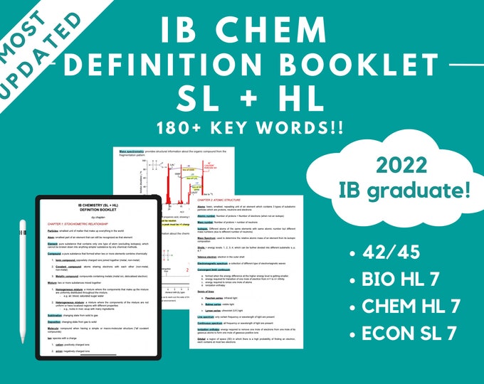 IB Chemistry Study Notes With Exercises and Examples HL and SL ...