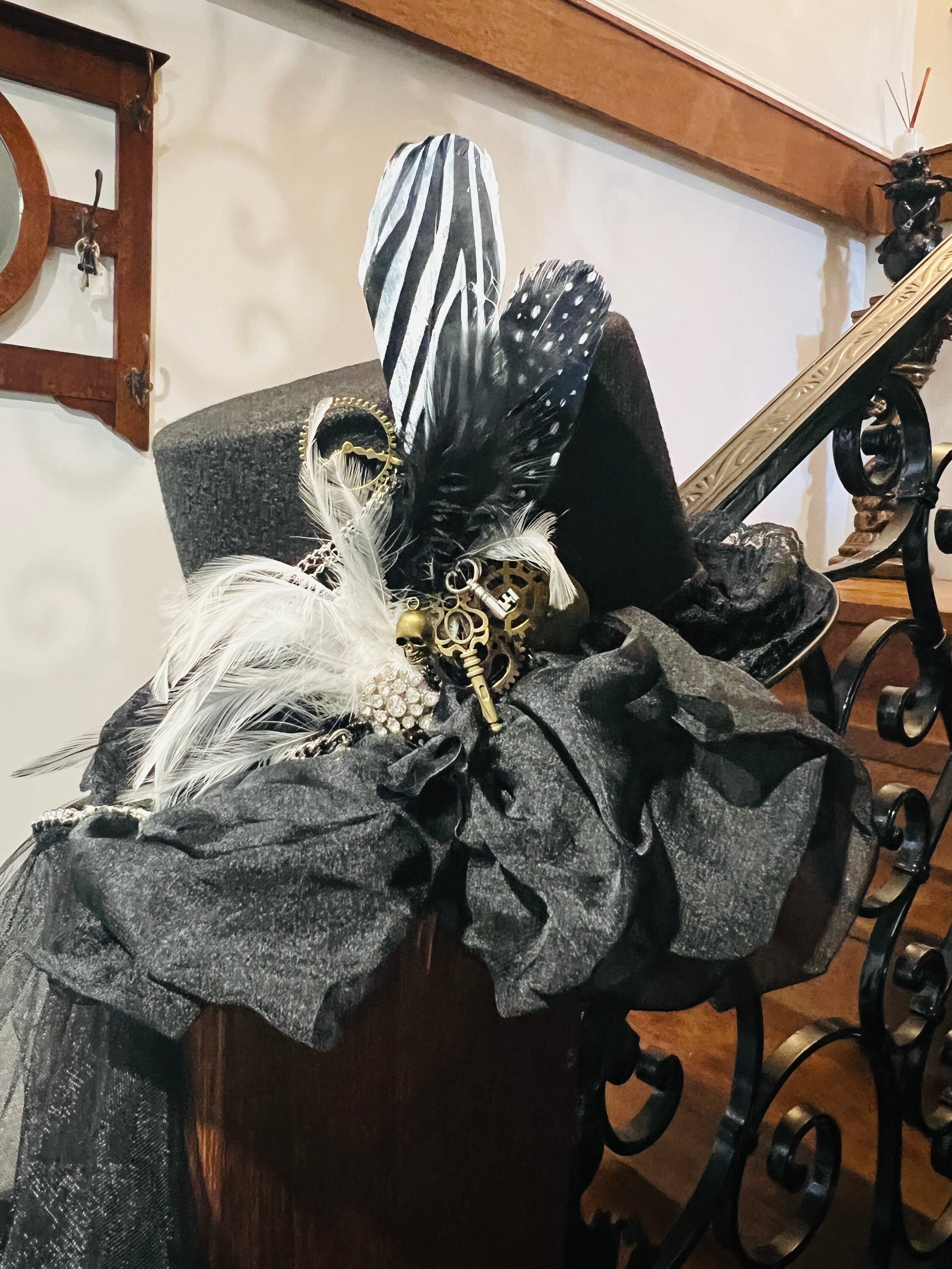 Steampunk Gothic Top Hat Fascinator Wedding Veil Victorian - Etsy