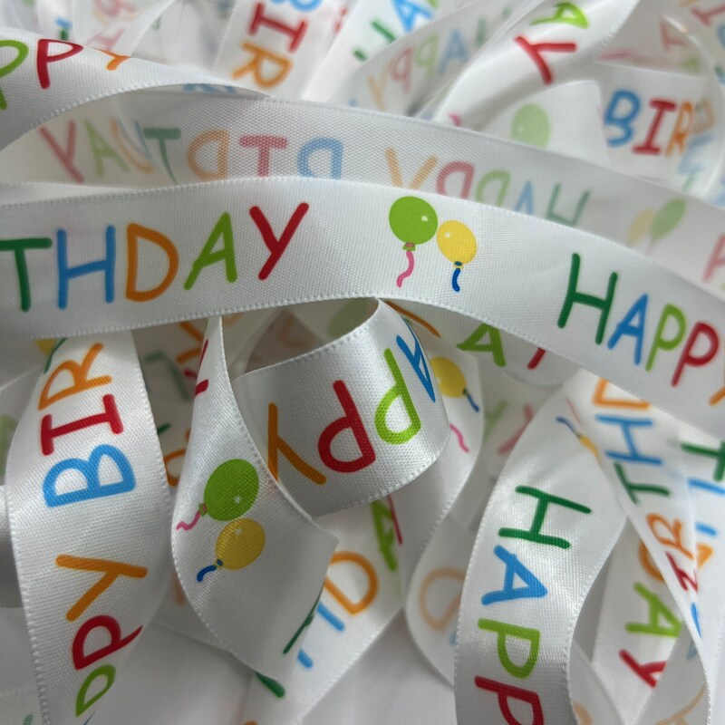 Happy Birthday Ribbons - Etsy