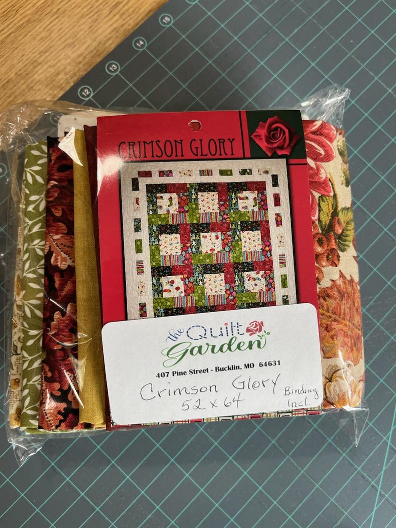 Crimson Glory Quilt Kit - Etsy