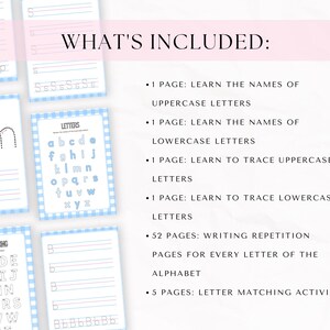 ALPHABET LETTERS, Preschool Morning Menu Printable, Homeschool Morning ...