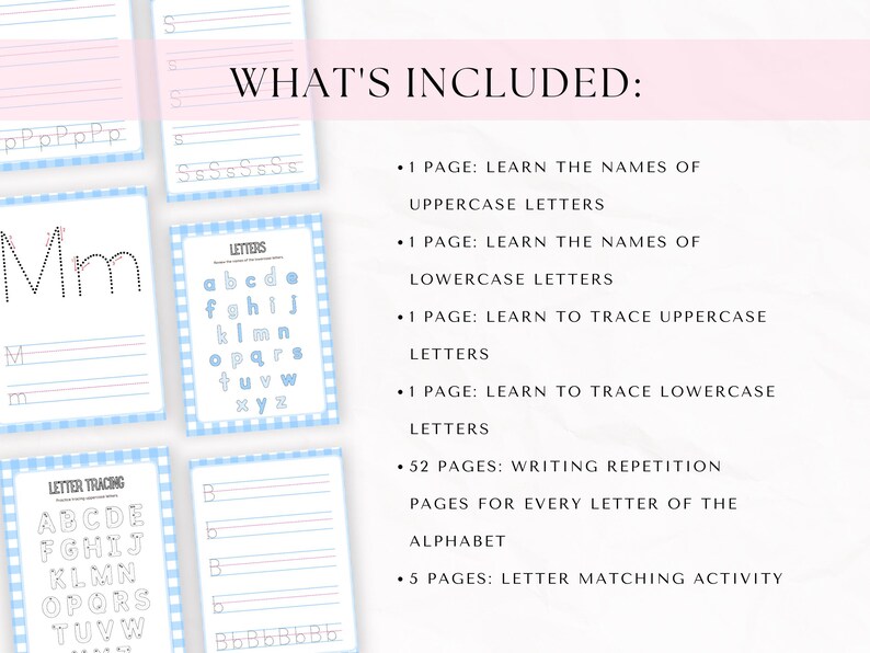 ALPHABET LETTERS, Preschool Morning Menu Printable, Homeschool Morning ...