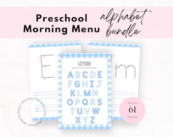 ANATOMY, EMOTIONS, Preschool Morning Menu Printable, Homeschool Morning ...